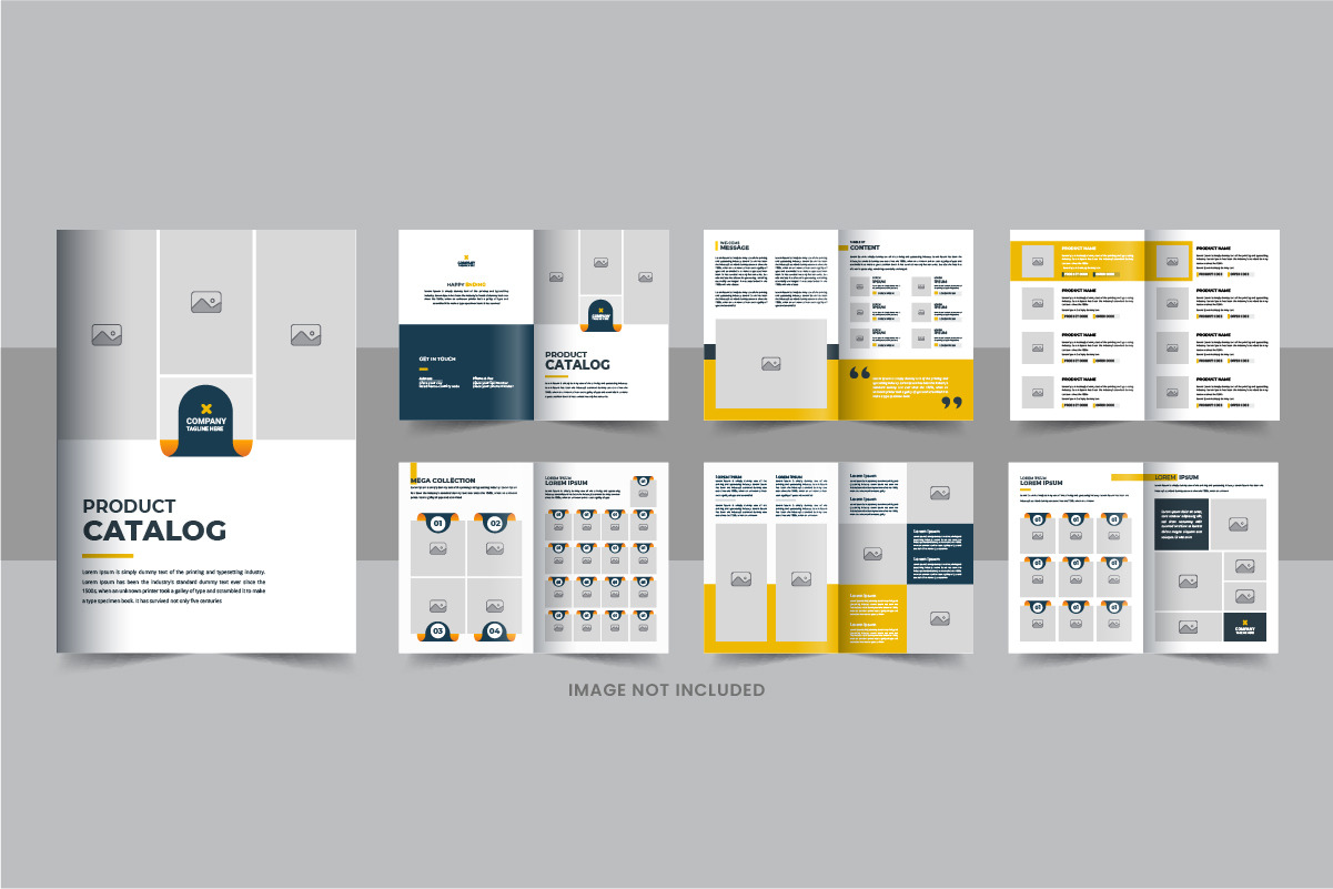 Modern Product Catalog Layout Template, catalog design