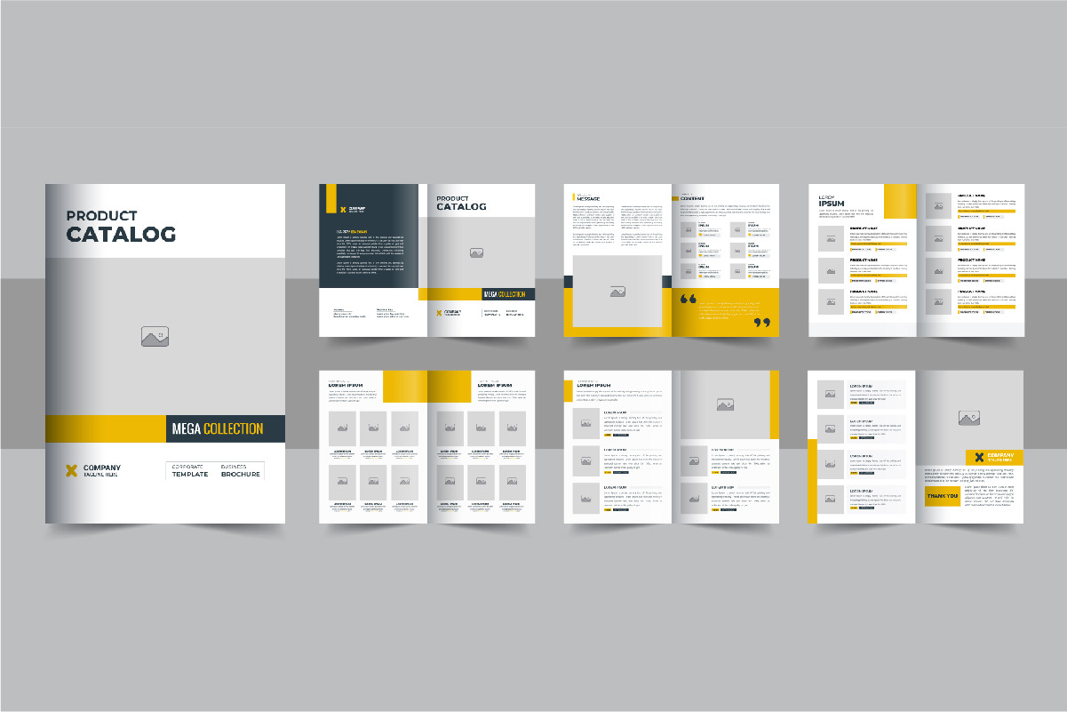 Product Catalog Layout Template, catalog design vector