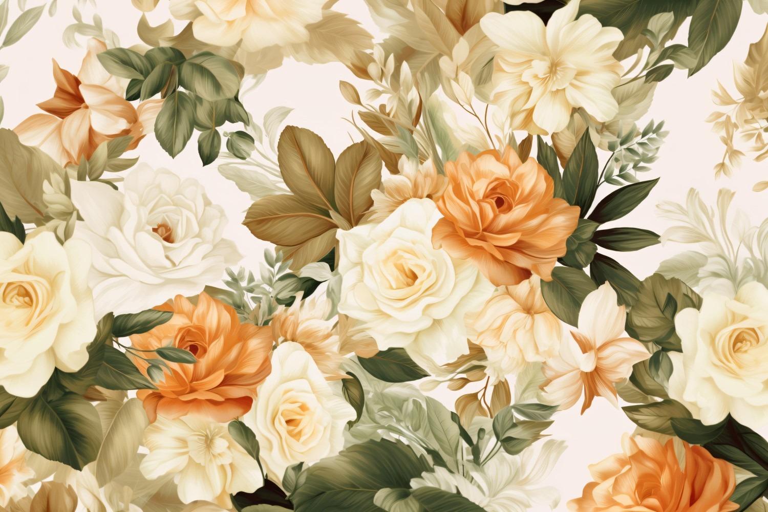 Watercolor flowers Background 97 #362825 - TemplateMonster