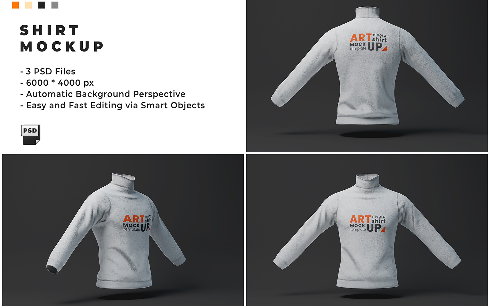 Shirt Mockup Template Vol.1 #363080 - TemplateMonster