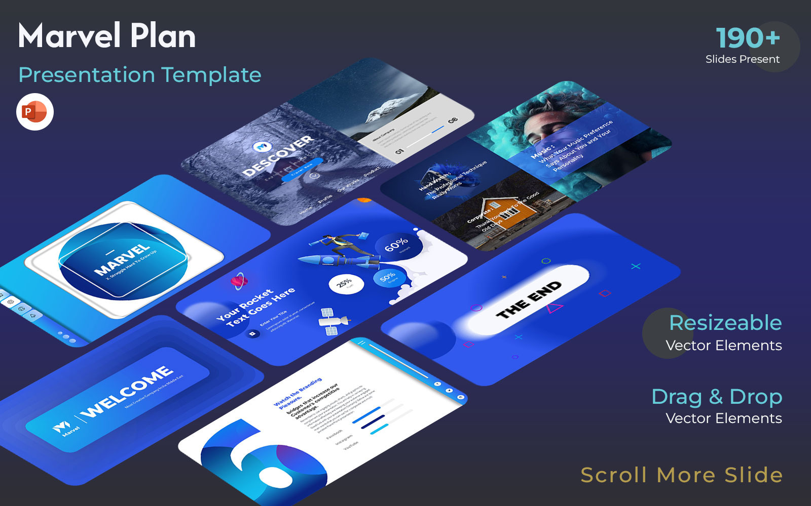 Marvel Business Plan PowerPoint Template - TemplateMonster