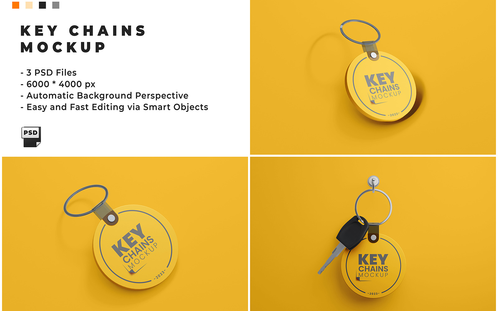 Key Chains Mockup Template #364451 - TemplateMonster