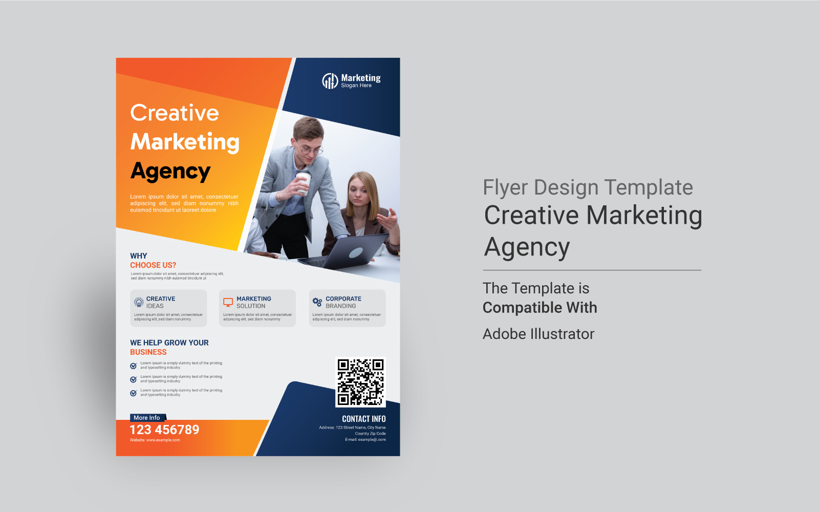 Flyer Design Printing Template #364532 - TemplateMonster