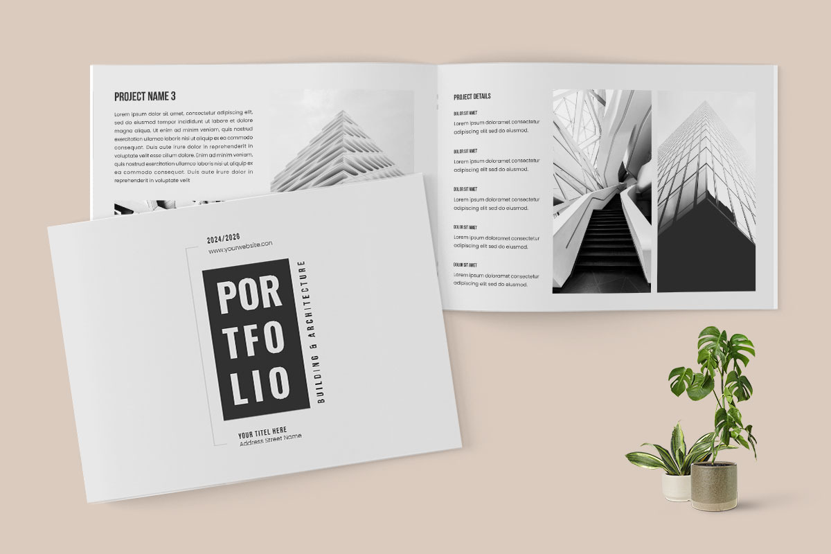 Landscape architecture portfolio layout design portfolio template