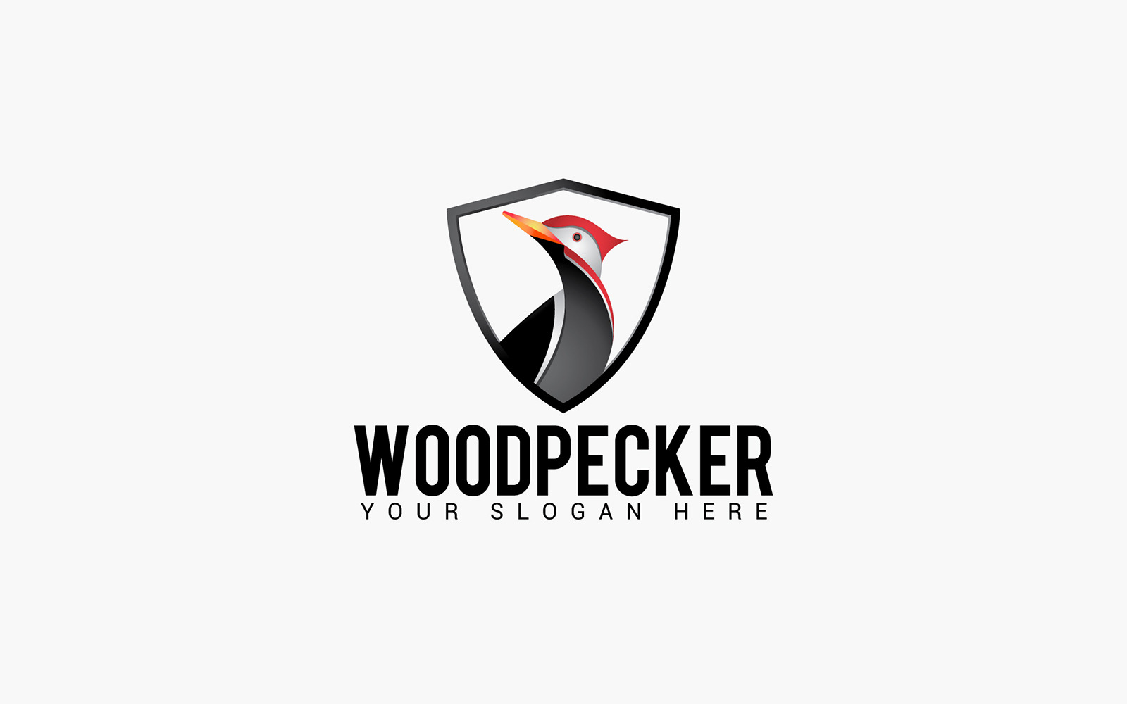 Woodpecker Logo Design Template #366155 - TemplateMonster