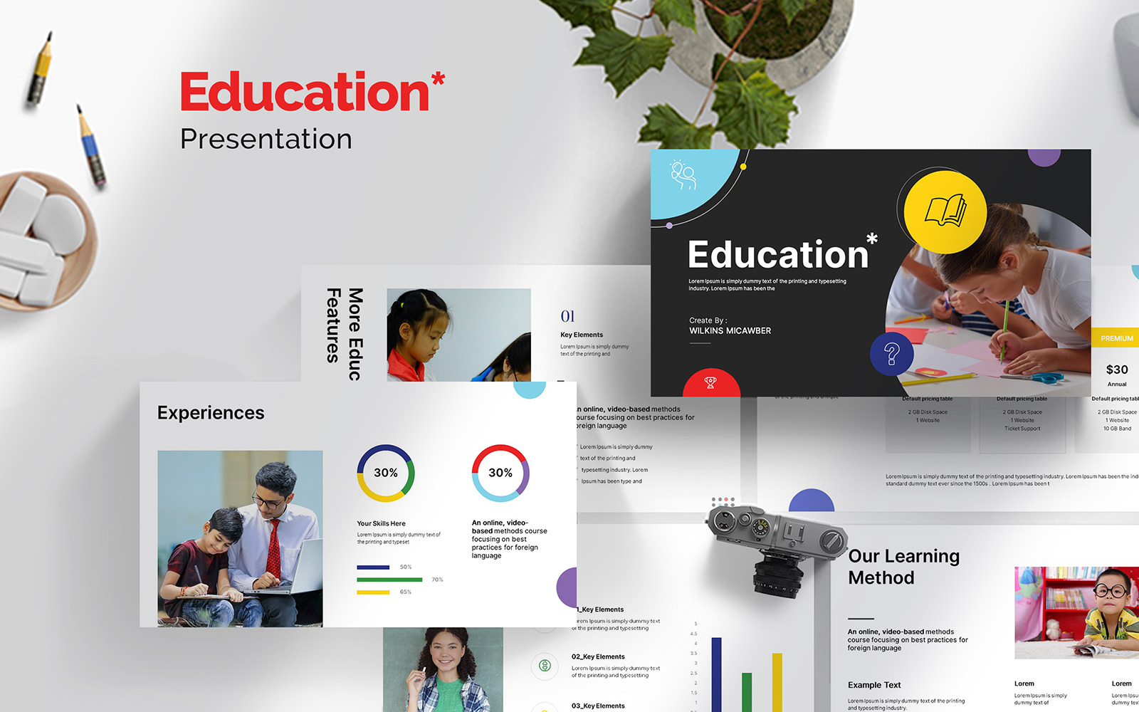 Education Powerpoint Presentation Layout - TemplateMonster