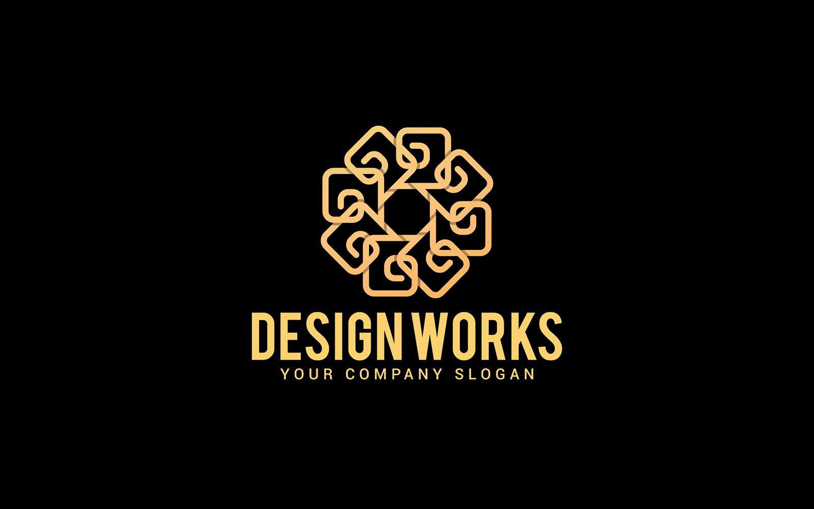 DESIGN WORKS Logo Design Template #366545 - TemplateMonster