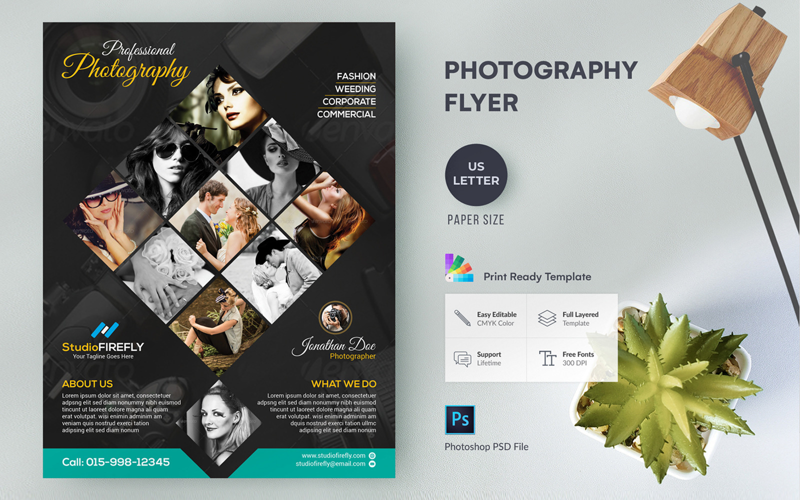 Photography Studio Flyer Template #366734 - TemplateMonster