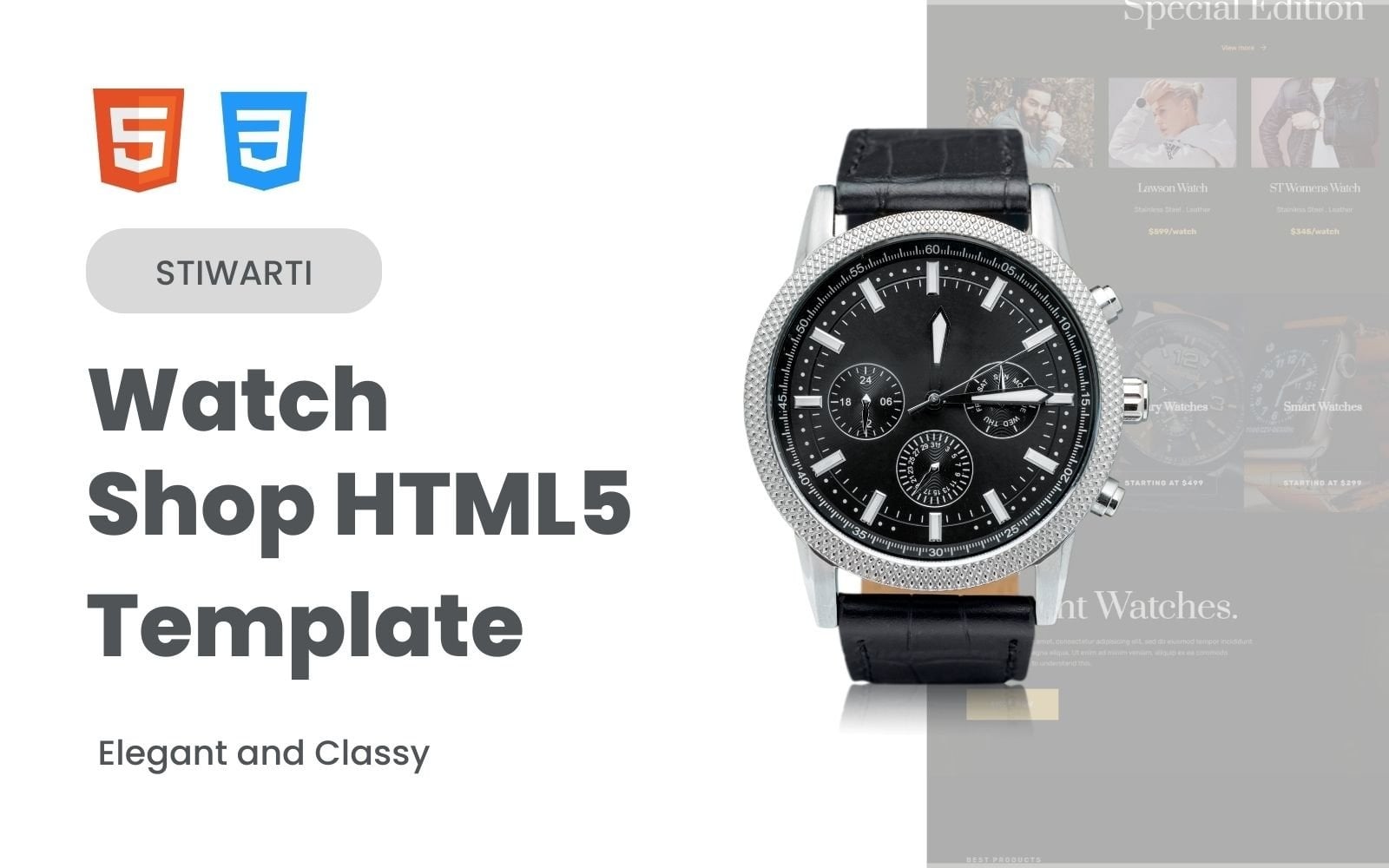Stiwarti - Watch Shop HTML Template #368509 - TemplateMonster