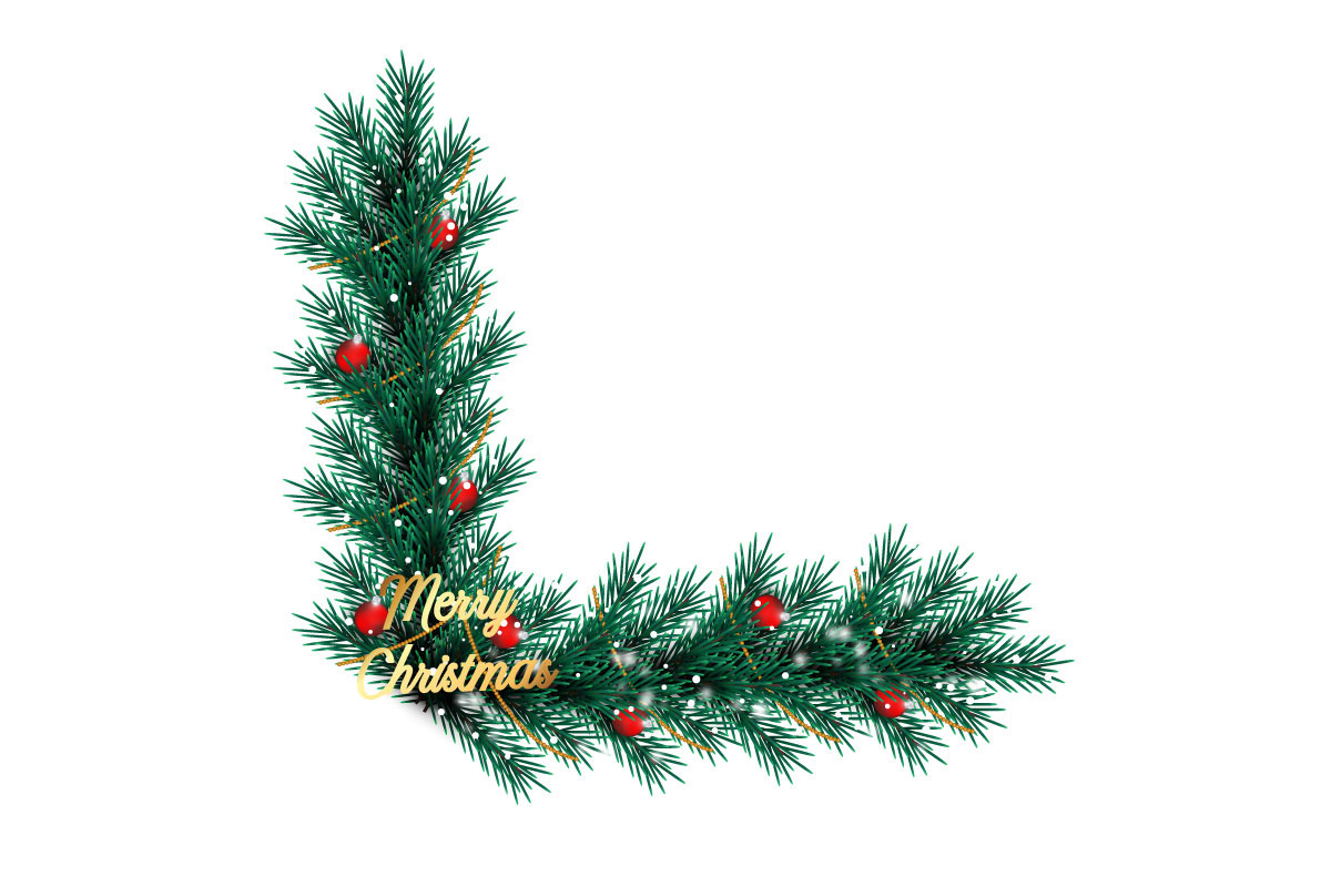 Vector christmas frame and borders collection Vector christmas garland ...