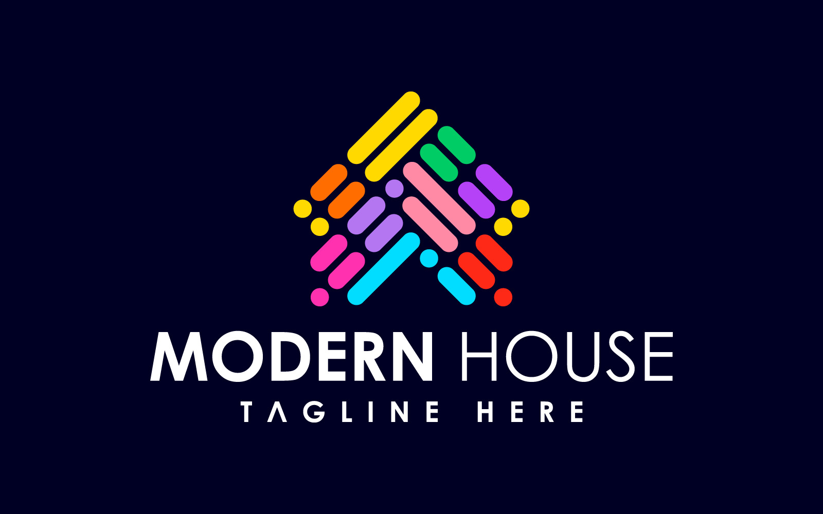 Real Estate Modern House Logo Design - TemplateMonster