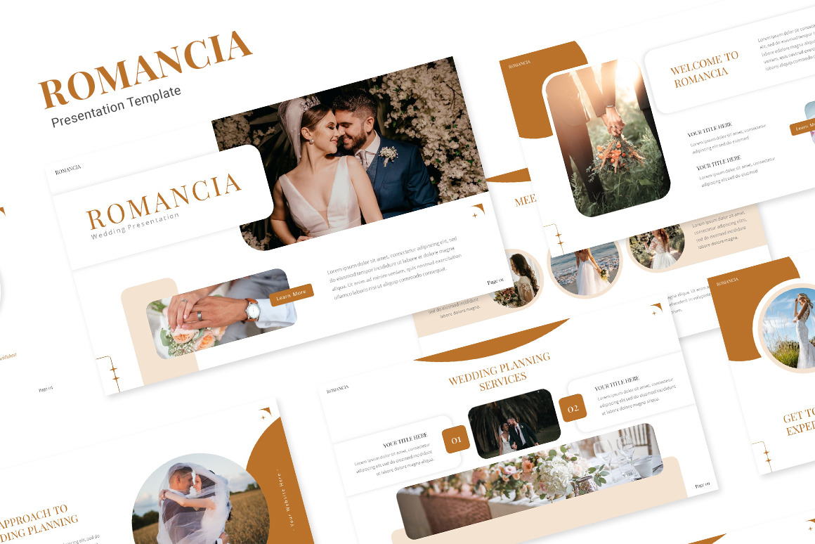 Romancia - Wedding Powerpoint Template - TemplateMonster