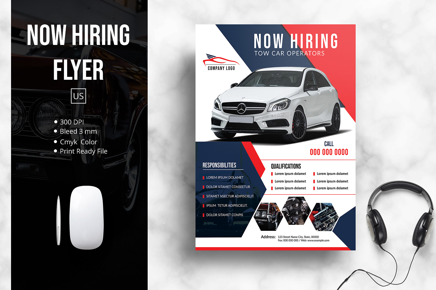 Now Hiring / Job Vacancy Flyer Template - TemplateMonster