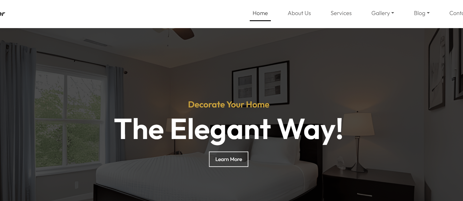 Decorator - Interior Design and Architecture HTML Template