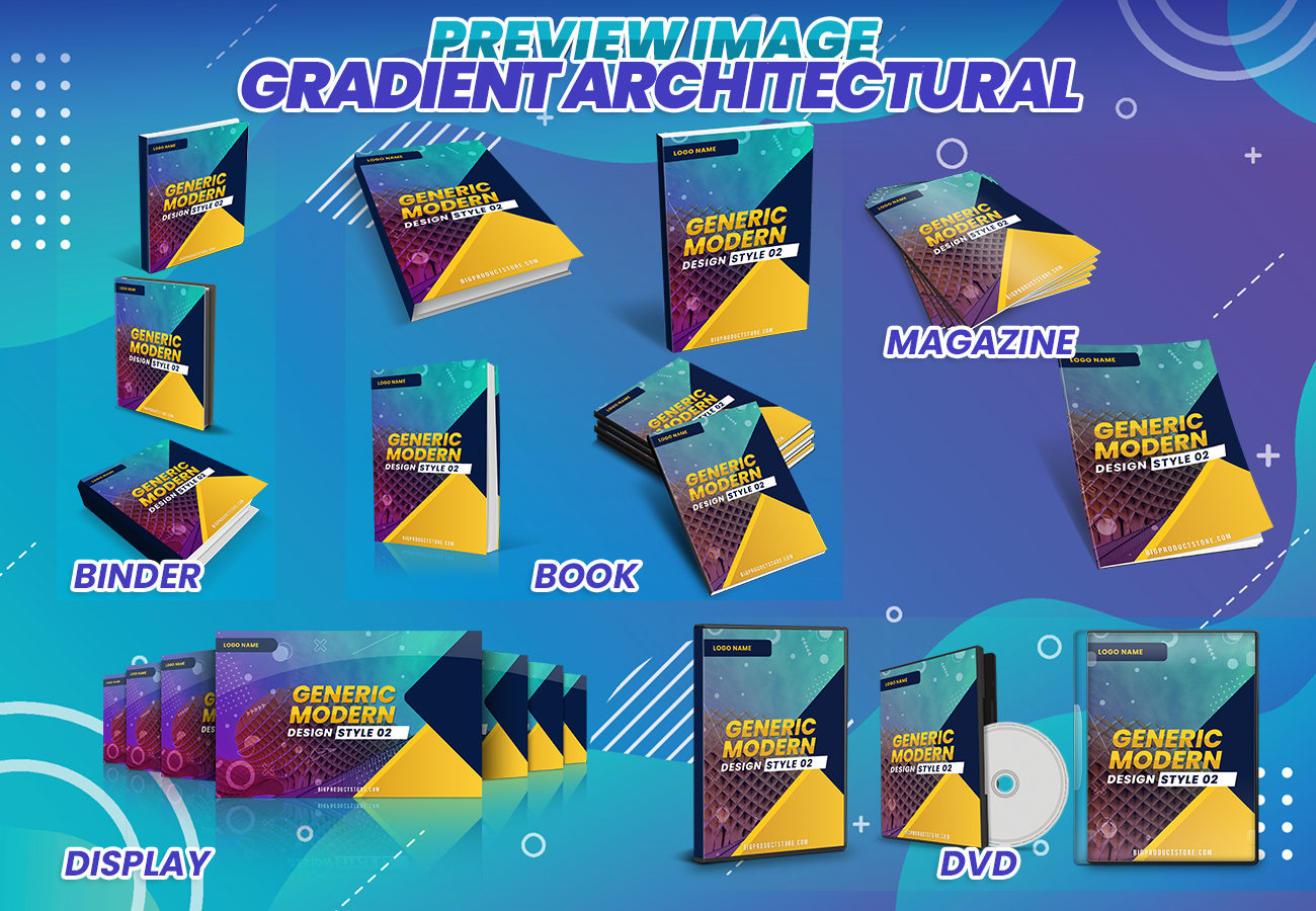 Mockups Set – Gradient Architectural - TemplateMonster