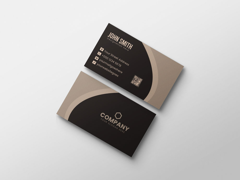Double sided business card template design - TemplateMonster