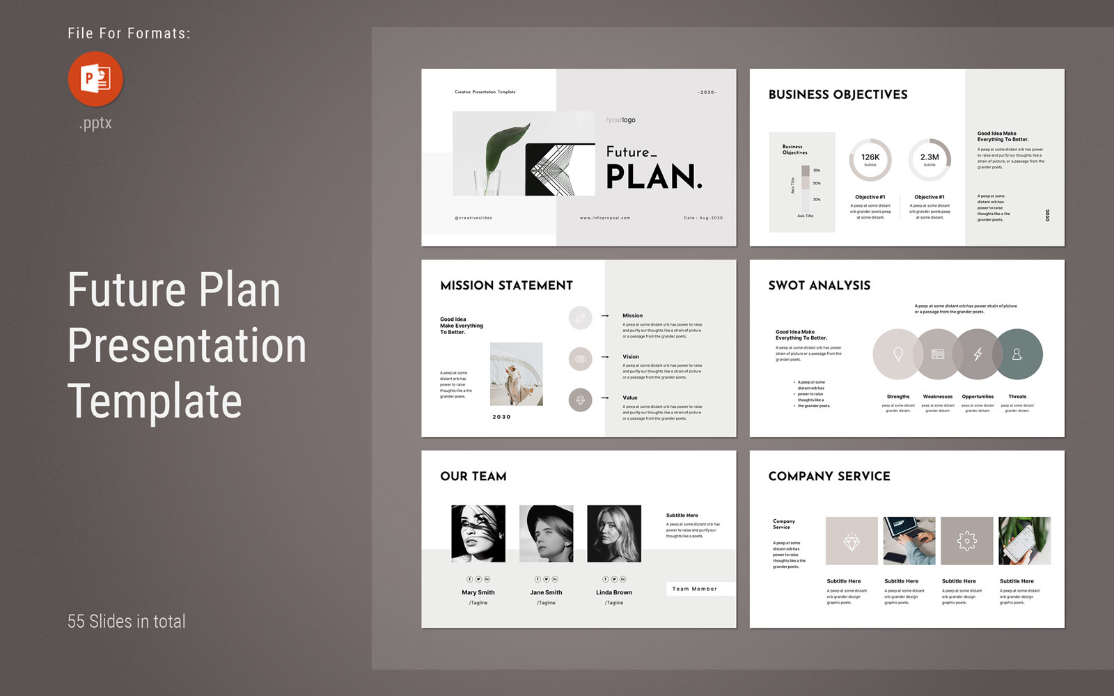 Future Plan PowerPoint Template #373903 - TemplateMonster