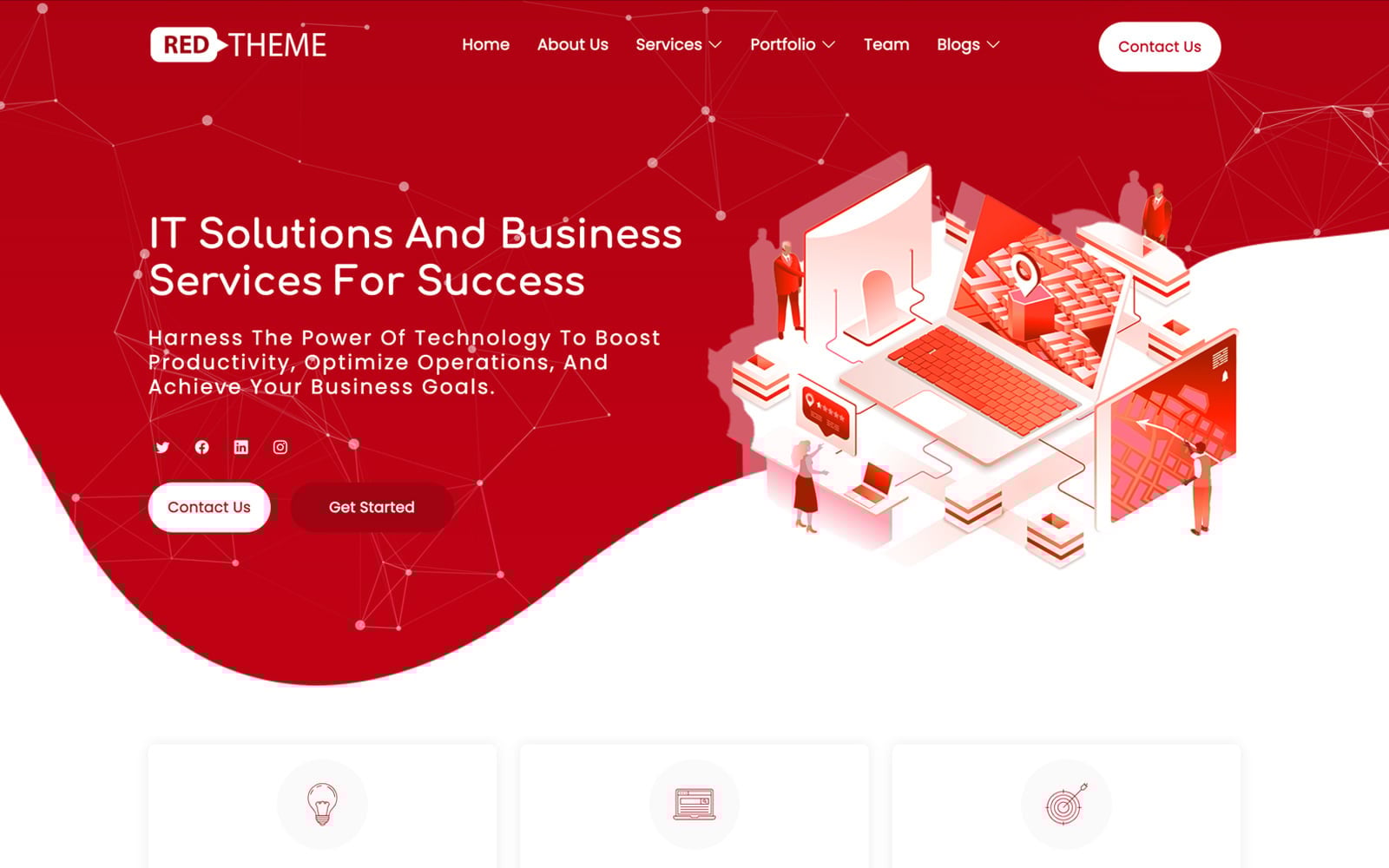 RedTheme - IT Solutions & Business Services Multipurpose Website Template
