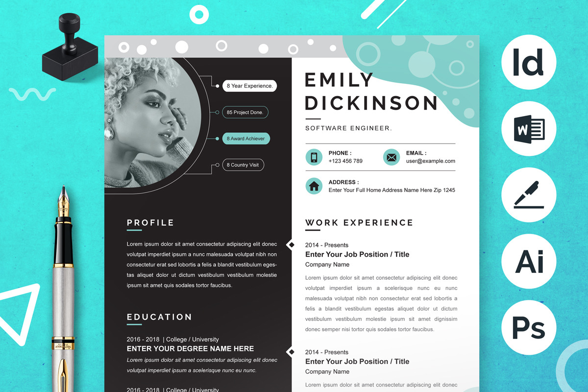 Resume Template | Professional Modern - TemplateMonster