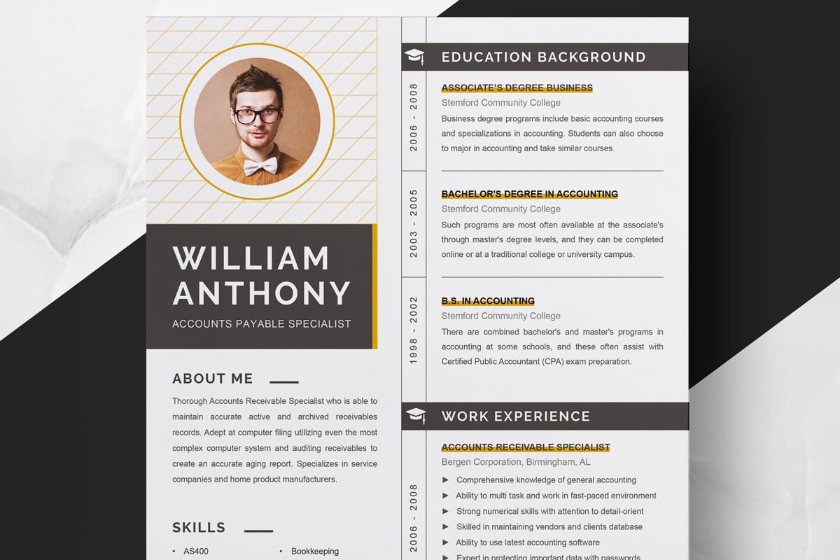 Pro Resume Professional Resume Template - TemplateMonster