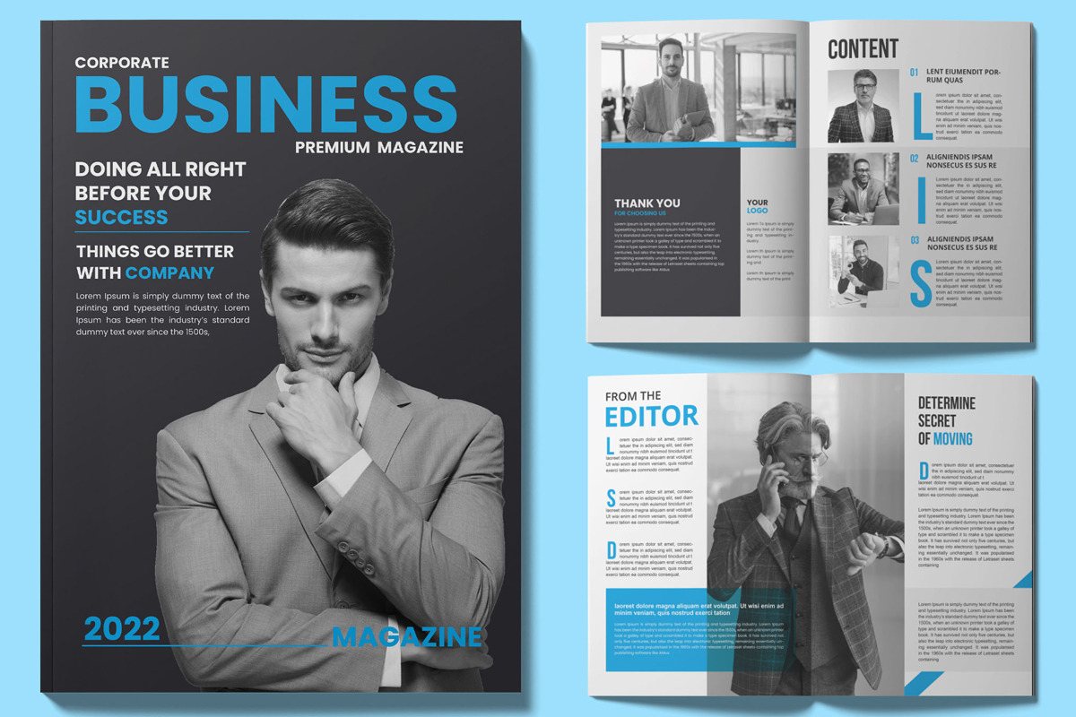 Business Magazine Templates #375556 - TemplateMonster