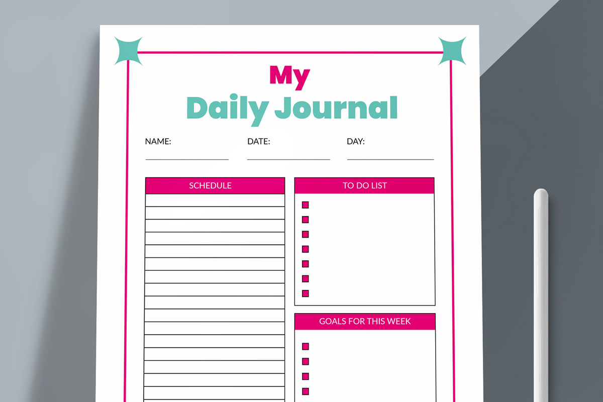 Daily Planner Layout Template #375693 - TemplateMonster