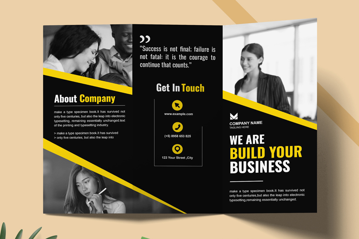 Professional Business Marketing Brochure - TemplateMonster