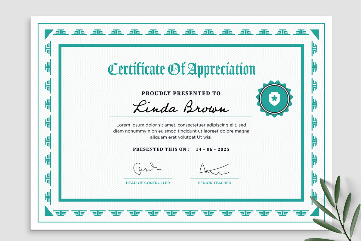 Certificates Templates Layout #376340 - TemplateMonster