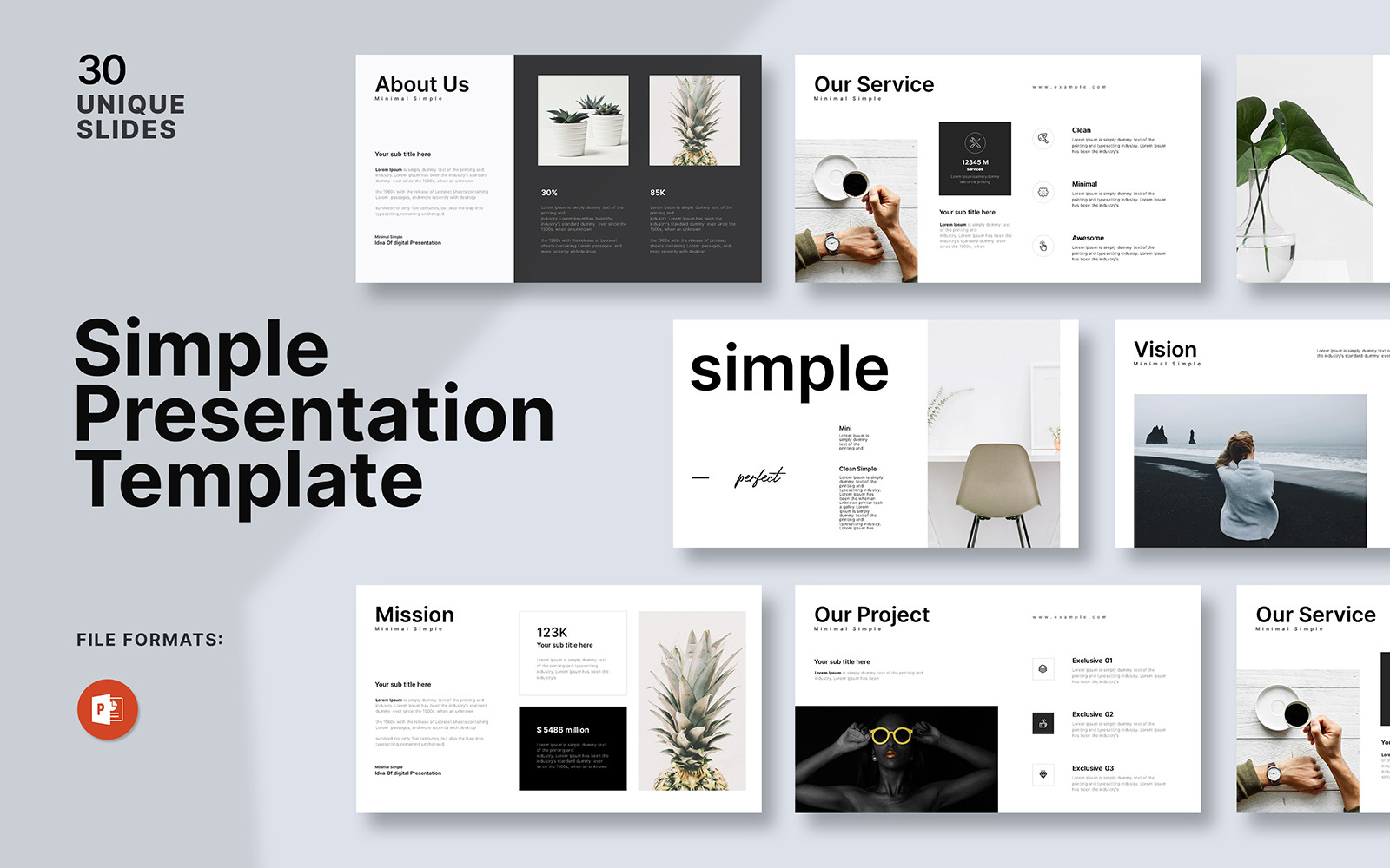 Simple Powerpoint Presentation Template - TemplateMonster