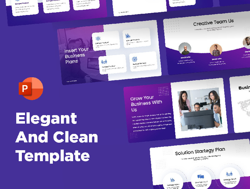 Elegant Business Presentation Template - TemplateMonster