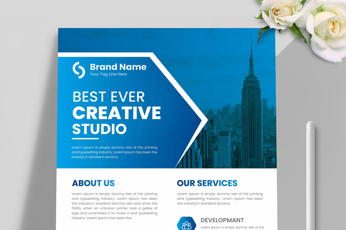 Corporate Business- Flyers Template #377444 - TemplateMonster