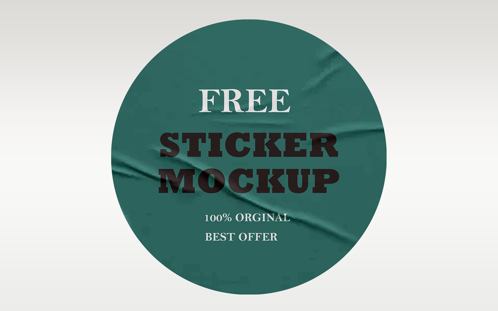 Round Sticker Mockup PSD Template 2 #378652 - TemplateMonster