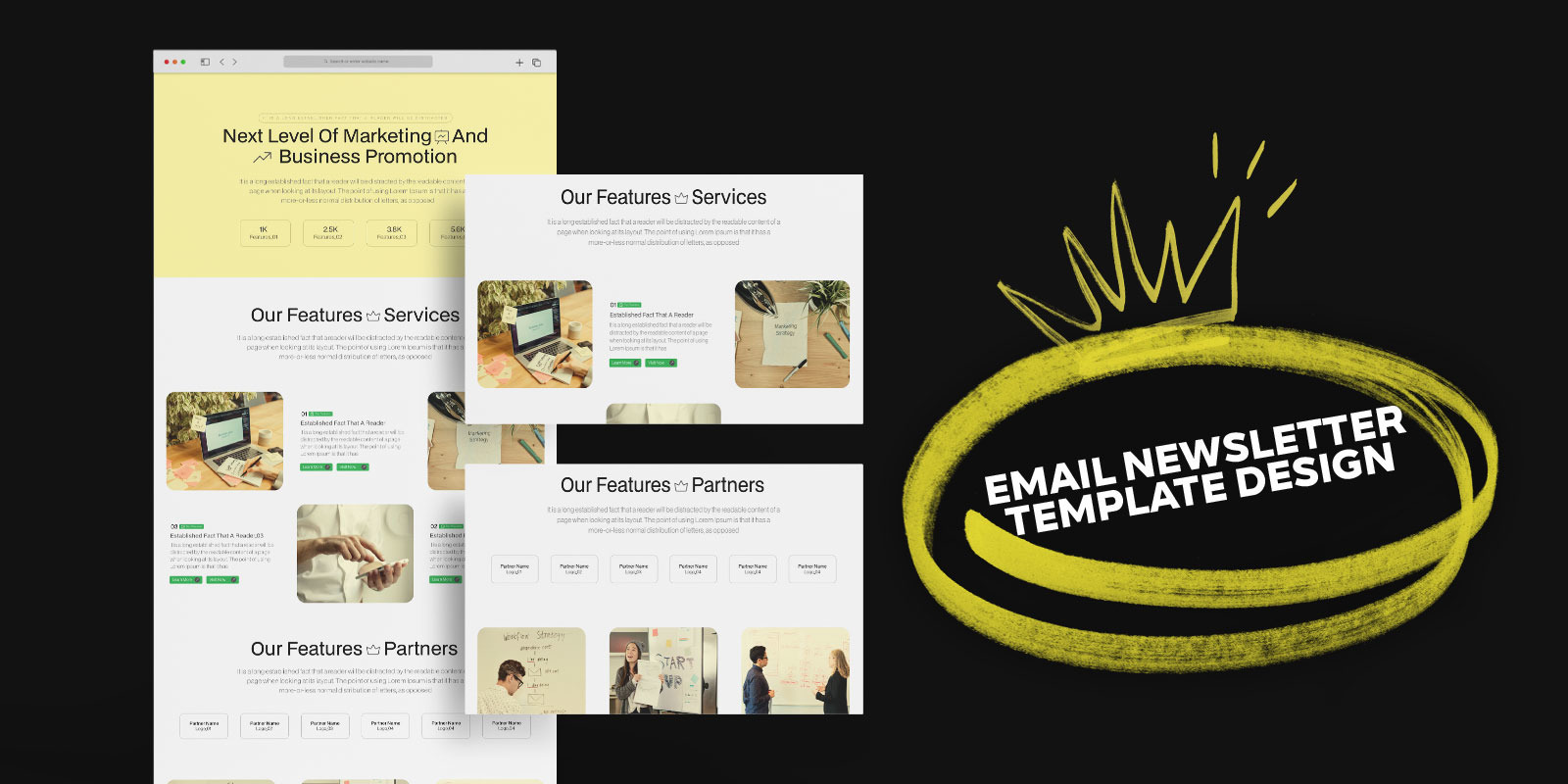 Email Template Layout or Landing Page Design Layout for Business ...