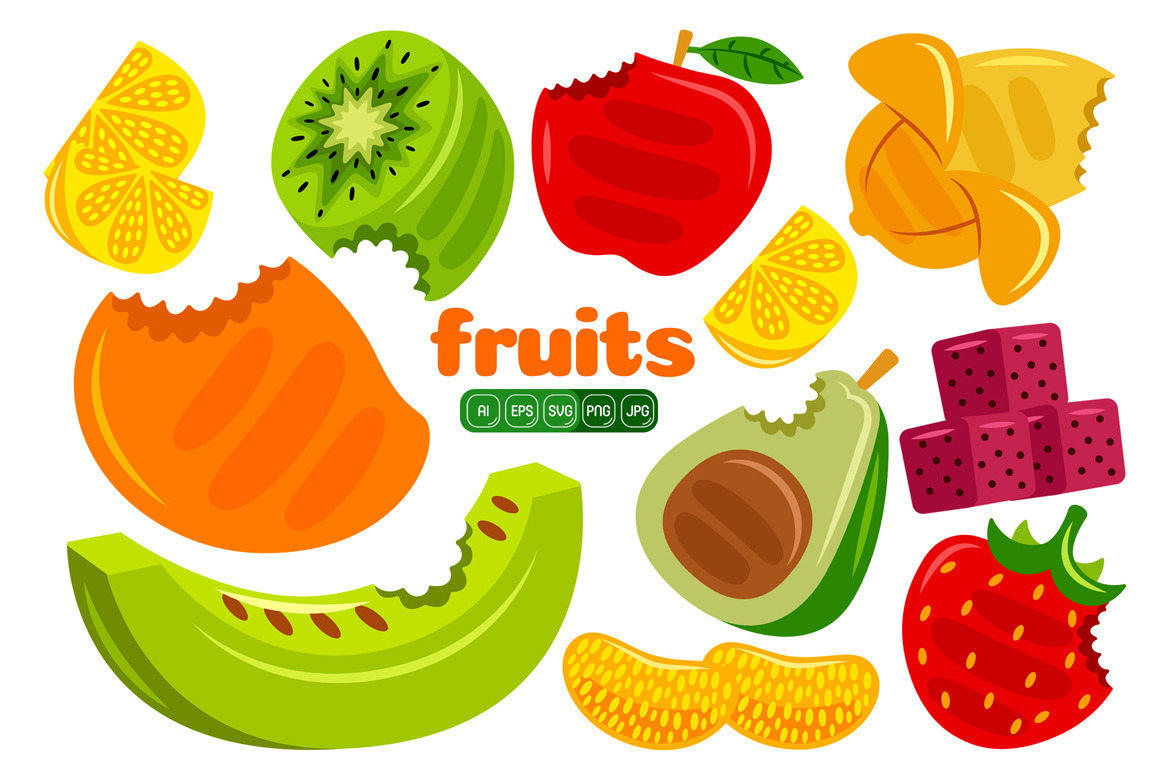 Fruits Vector Pack Illustration #01 #379690 - TemplateMonster
