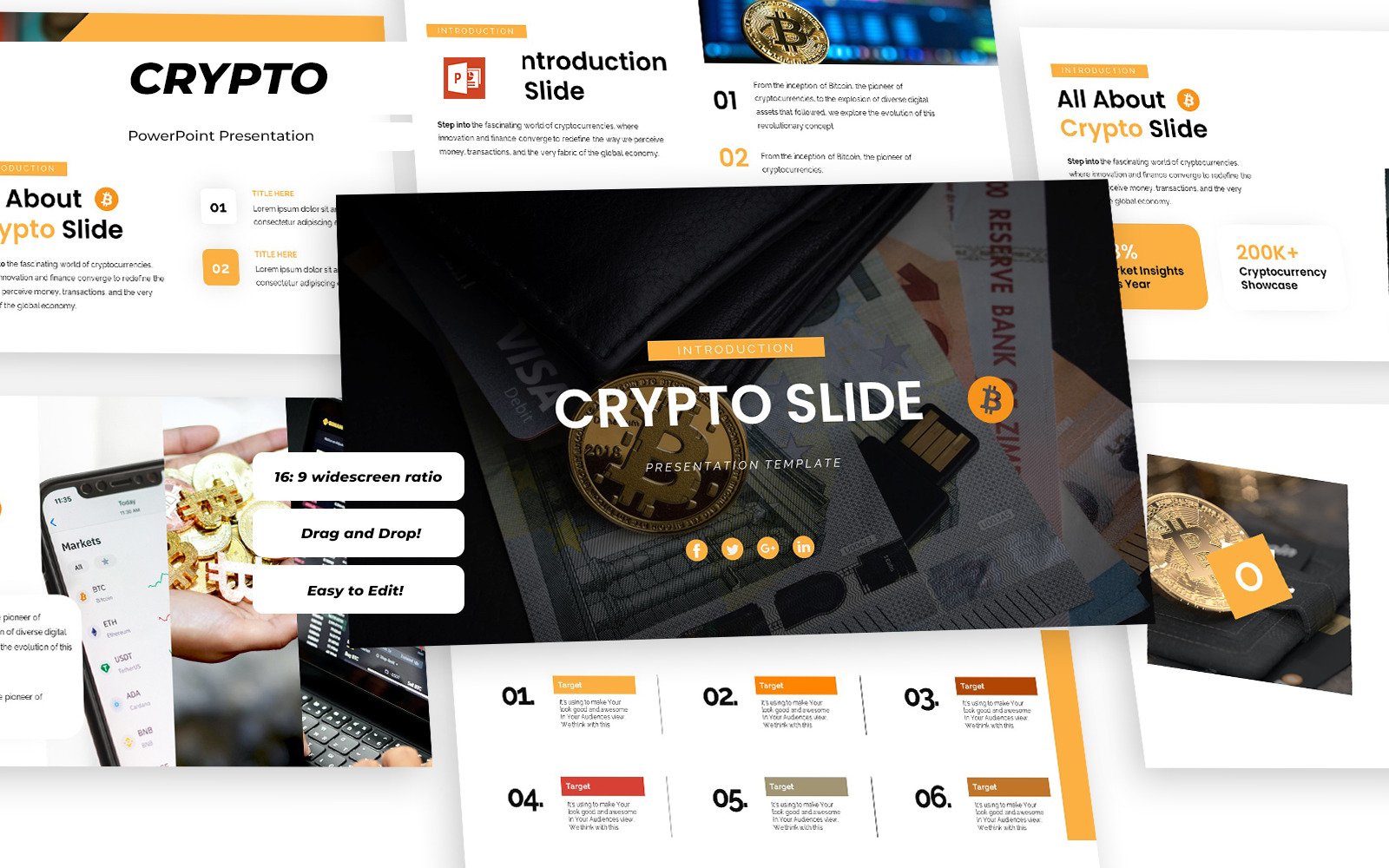 Crypto - PowerPoint Presetation Template - TemplateMonster
