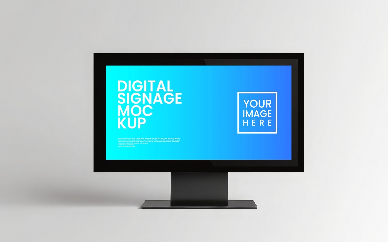 Digital Sign mockup Template V1 #382050 - TemplateMonster