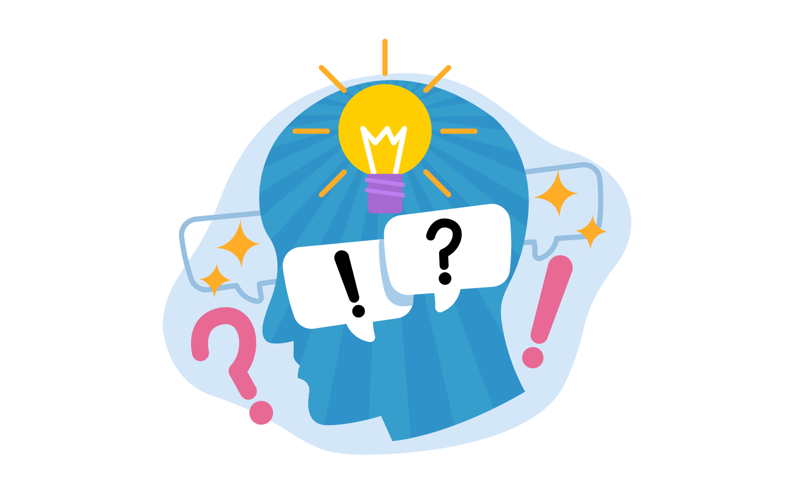 Inner Monologue Vector Illustration #382237 - TemplateMonster