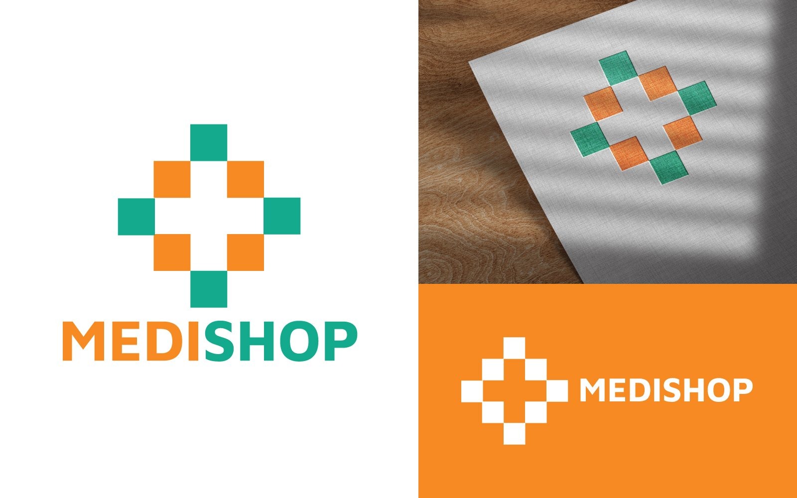 Creative Medishop Logo Template Design - TemplateMonster