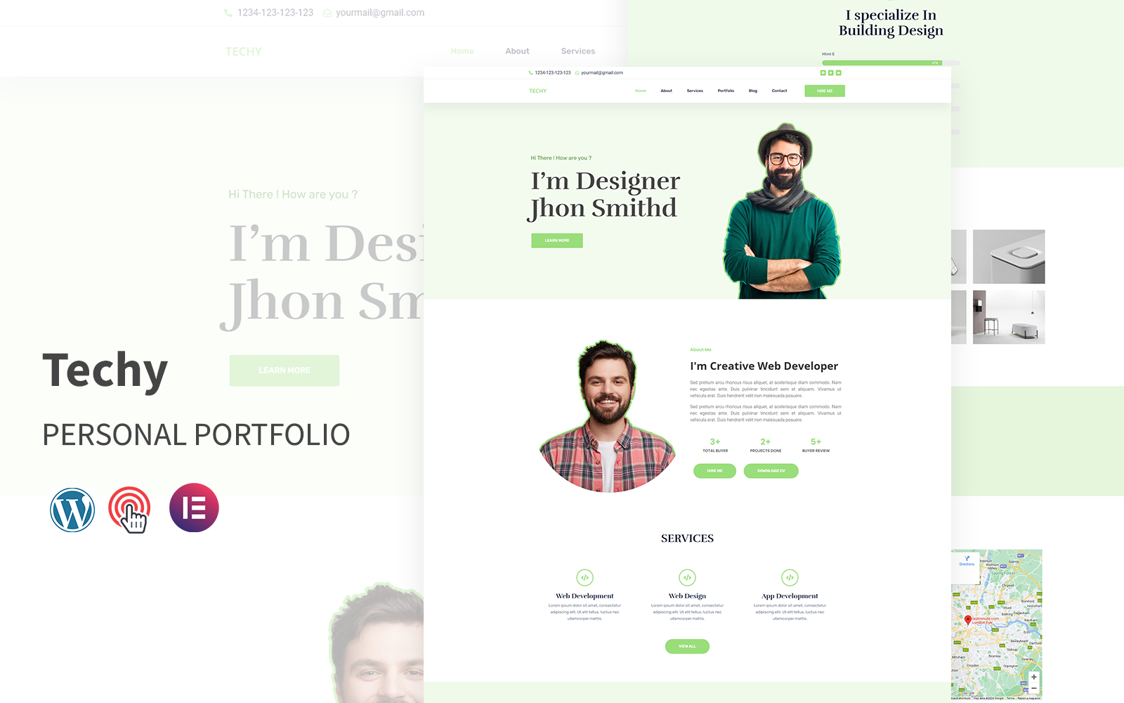 Techy - Personal Portfolio WordPress Theme - TemplateMonster