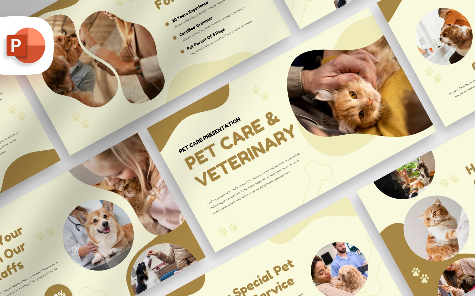 Pet Care and Veterinary PowerPoint Template - TemplateMonster