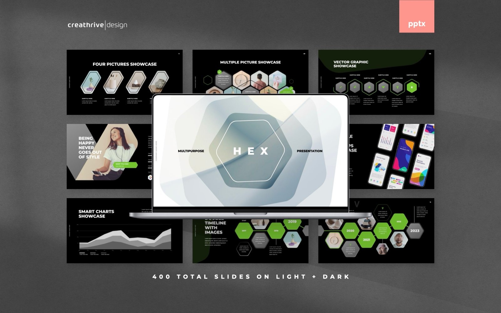 HEX Animated PowerPoint Template #384271 - TemplateMonster