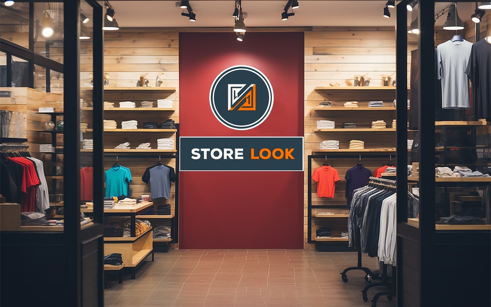 Fashion store mockup store logo mockup fashion house idea mockup store ...