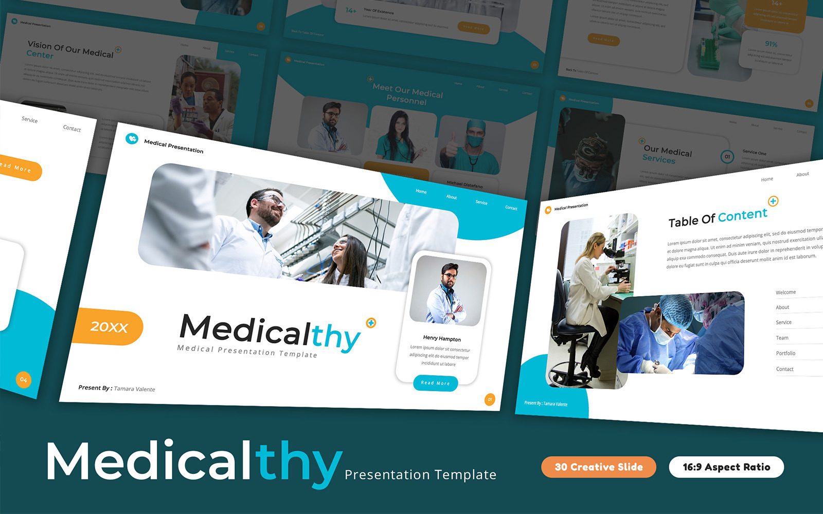 Medicalthy - Plantilla médica de PowerPoint - TemplateMonster