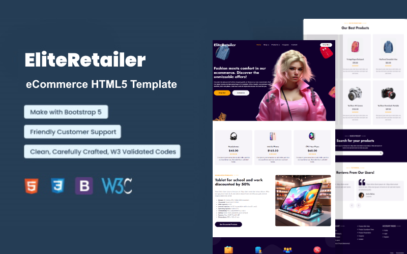 EliteRetailer - eCommerce HTML5 Template - TemplateMonster