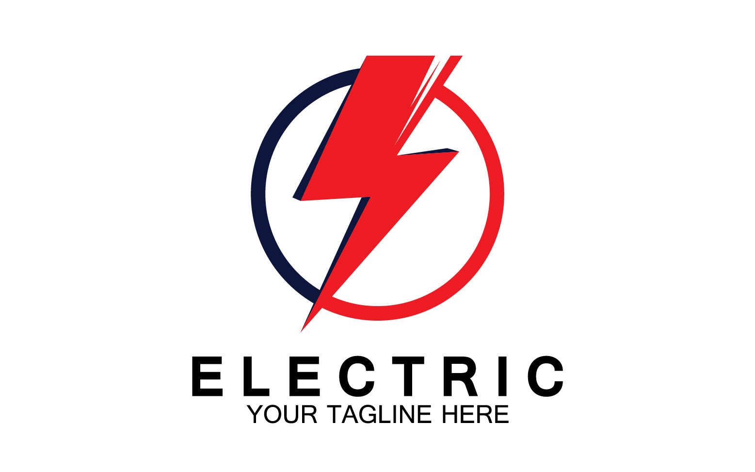 Electric flash thunderbolt logo version 35 - TemplateMonster