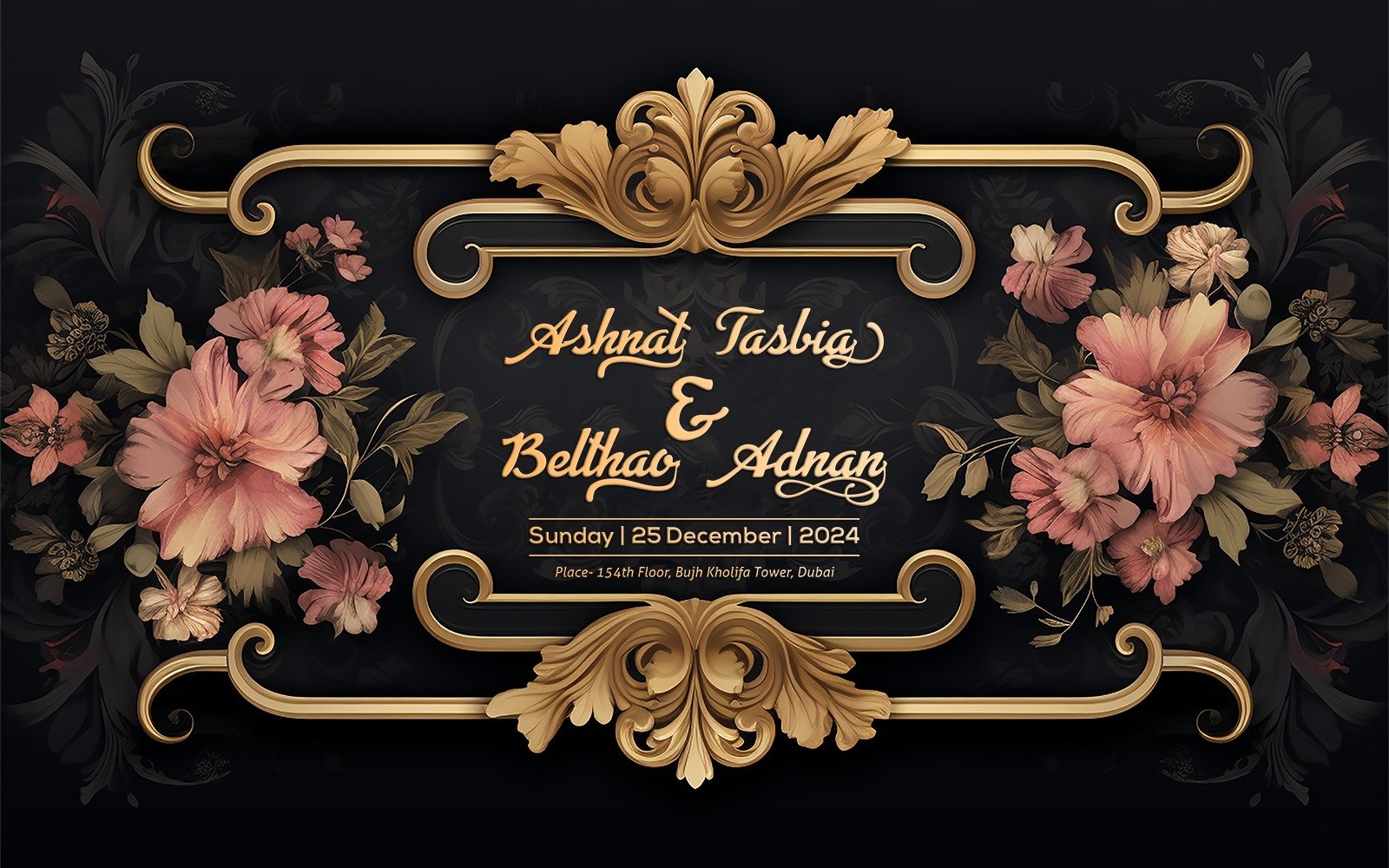Wedding card design_wedding card with calligraphy text_ wedding ...