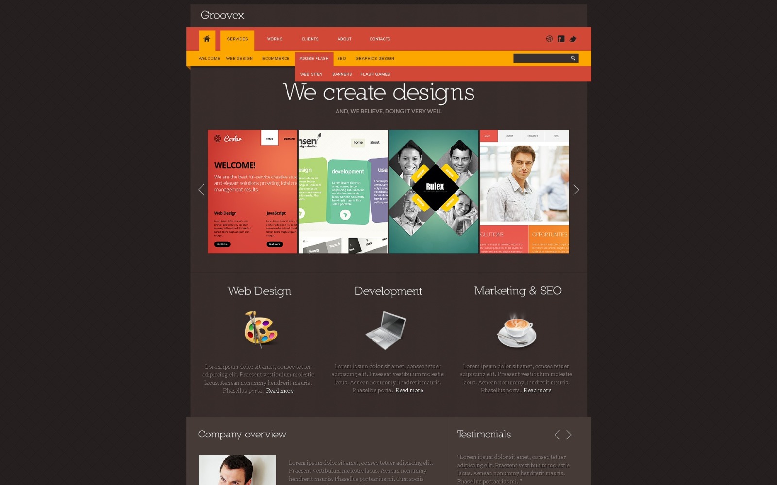 Web Development Website Template #39058 - TemplateMonster