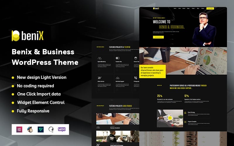 Benix - Business Elementor WordPress Theme - TemplateMonster