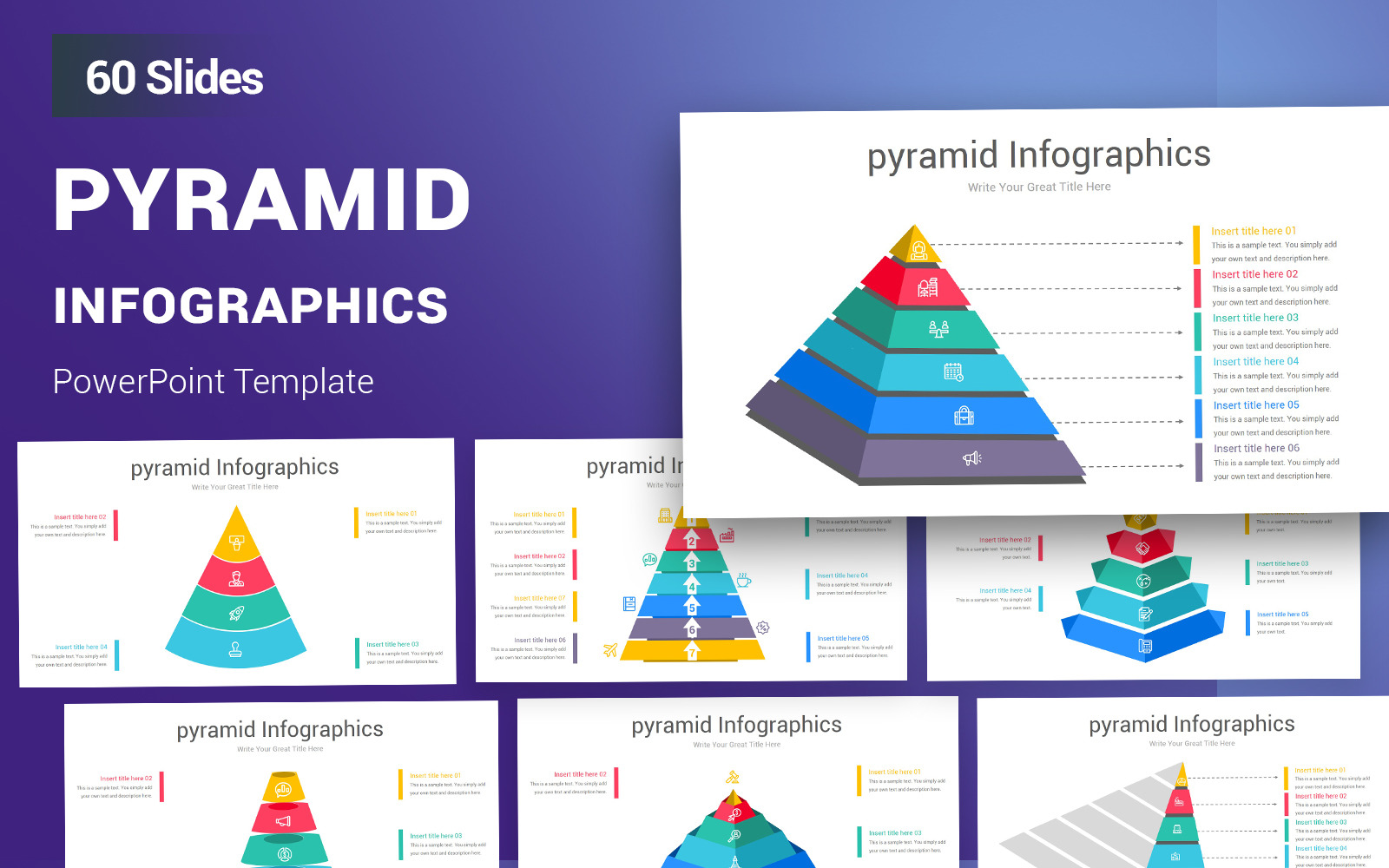 Pyramid - Infographic - PowerPoint Template - TemplateMonster
