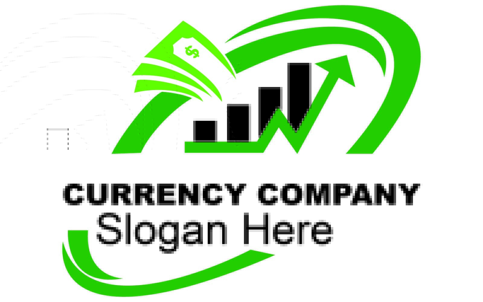 Currency Logo Template For Currency Trading And Investment